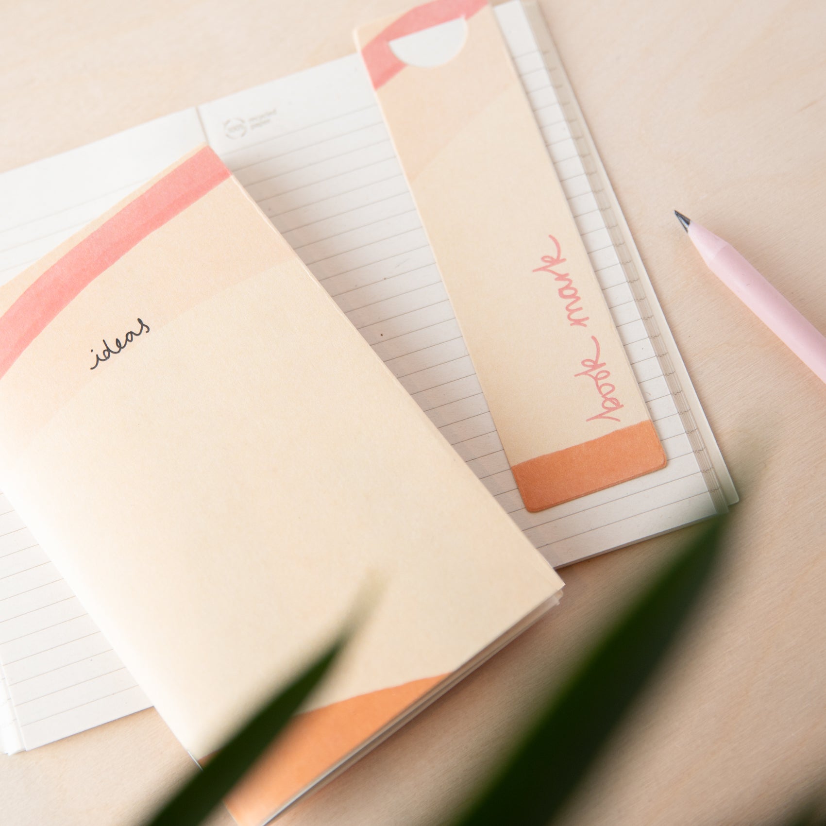 VENT for Change Recycled Mini Notebook & Bookmark - Cream Lined