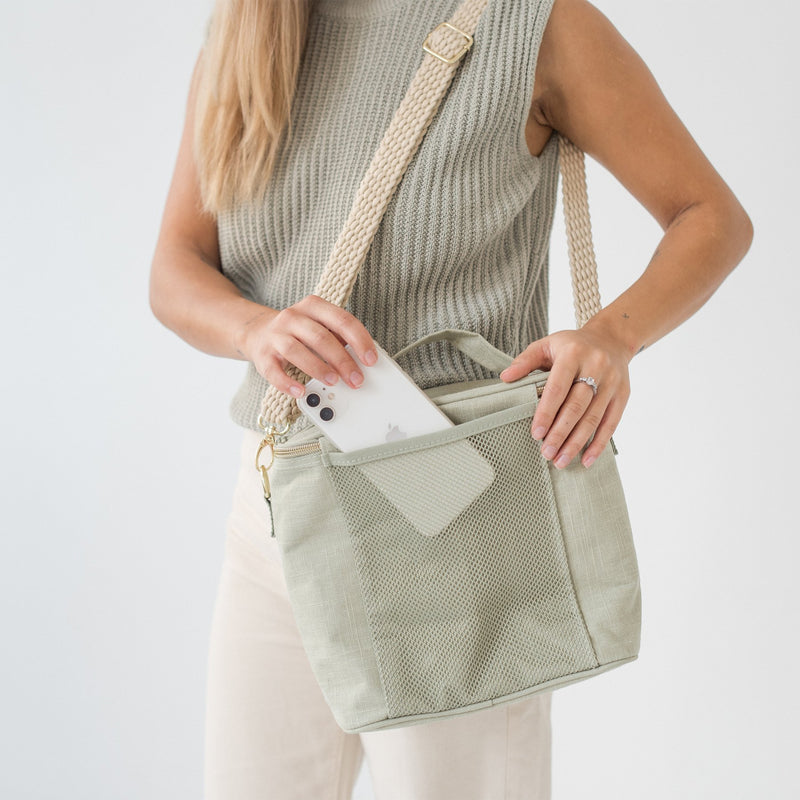 Large Insulated Lunch Bag - Sage Green by SoYoung
